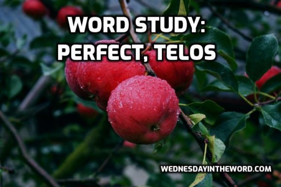 perfect, telos, G5056 : Wednesday in the Word